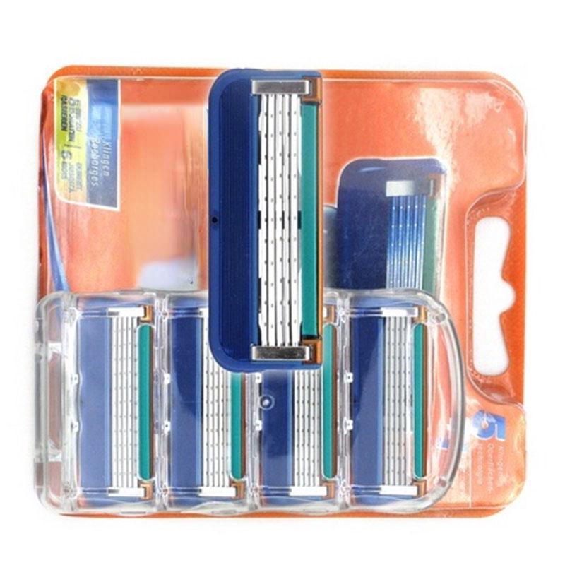 Buy 4 Pcs High Quality Mache 5 Blades Men's Face Shaving Razor Blades ...