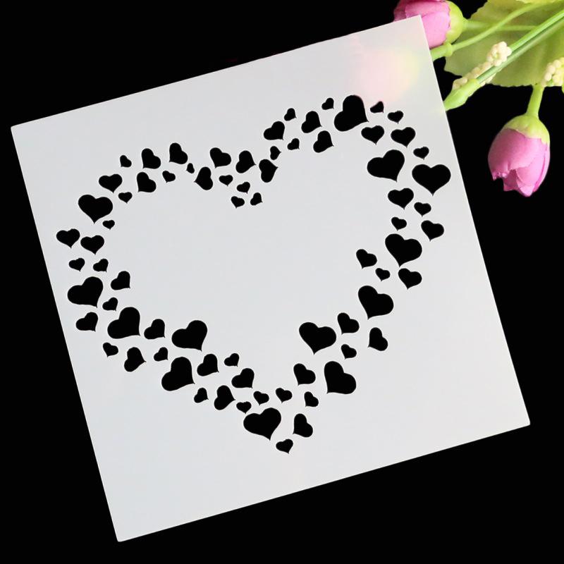 Buy 29Styles Coffee Spray Pattern Cake Mold Sugar Powder Sieve Pastry ...