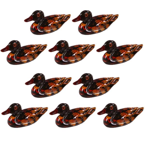 Buy 10 Pcs Lovely Duck Shape Resin Creative Spoon Fork Knife Holder ...