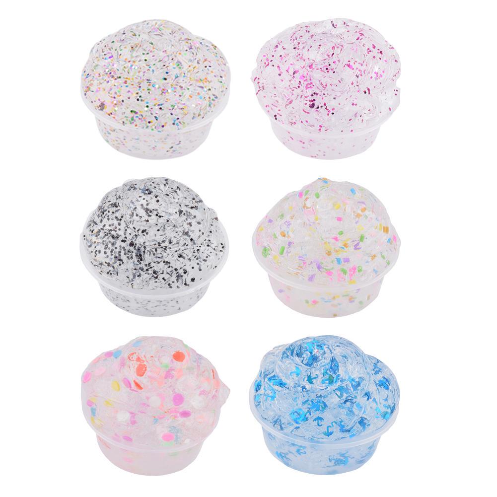 Buy Colorful Sequin Slime Crystal Mud DIY Starry Sky Plasticine ...