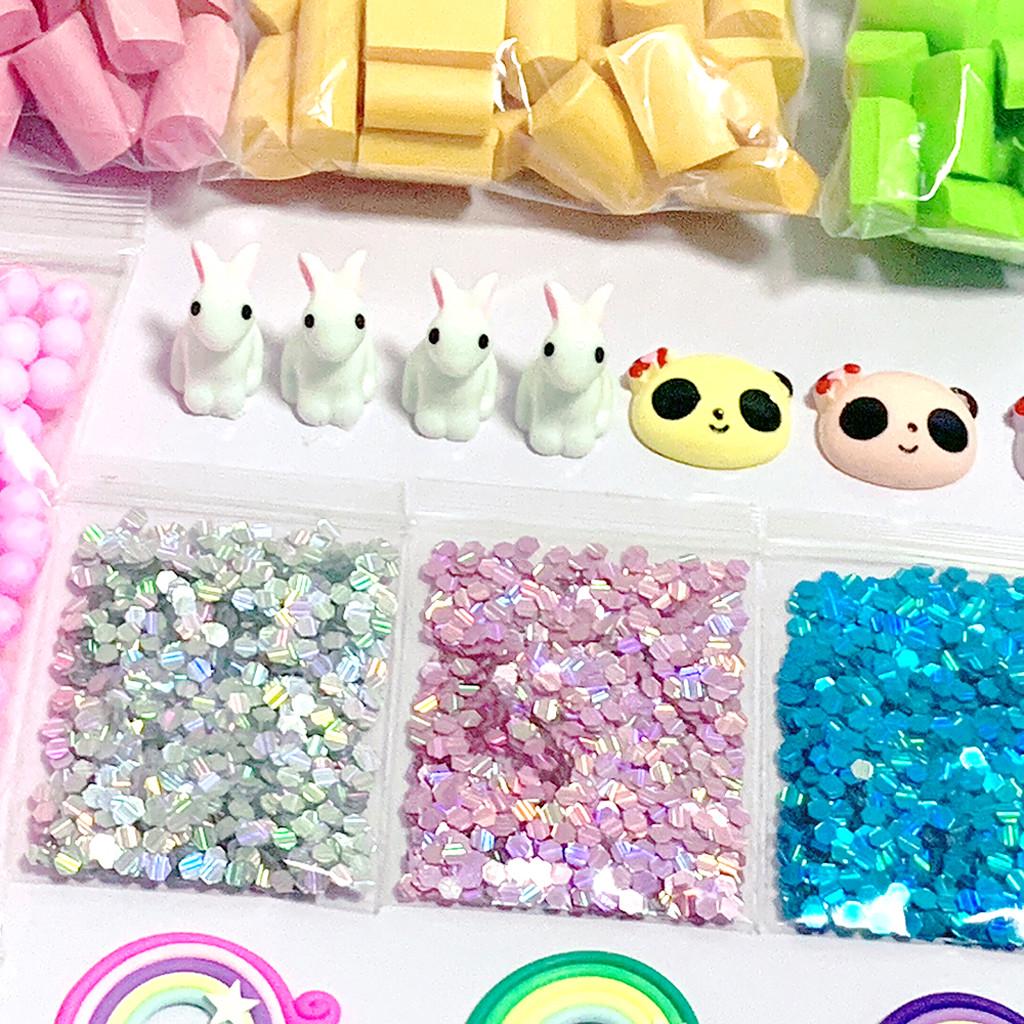 Buy Beads Craft Slime Kit Foam Beads Styrofoam Balls Tools For DIY ...