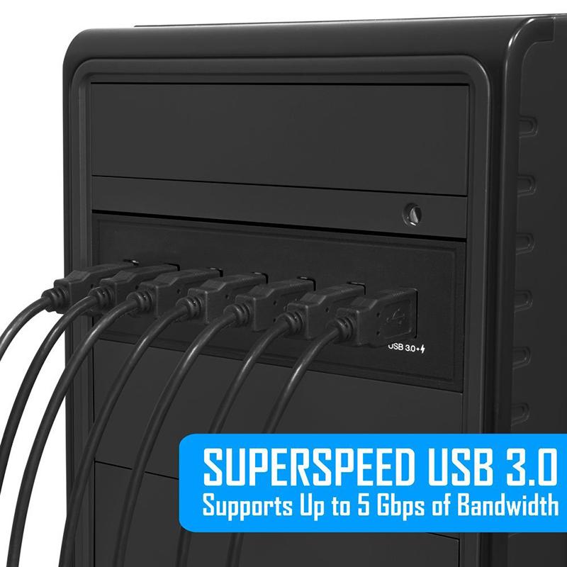 Buy 7 Port Usb 3 Hub 5Gbs 5.25Inch Cd Rom Drive Bay Cd at affordable ...