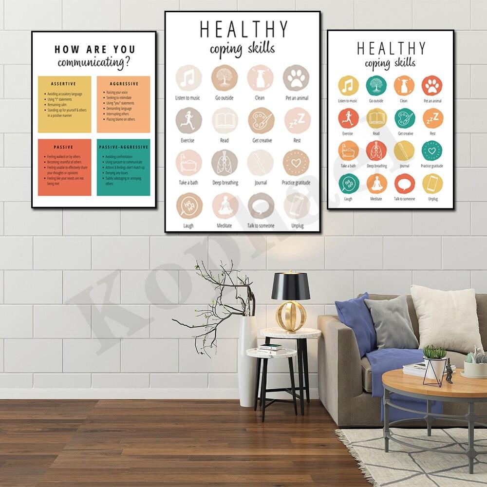 Satın alın Healthy Coping Skills Communication Mental Health School ...