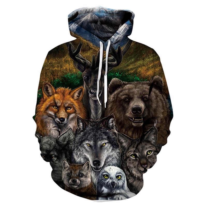 Buy Sweatshirt Hoodies Men print Street wear Long sleeve clothing ...