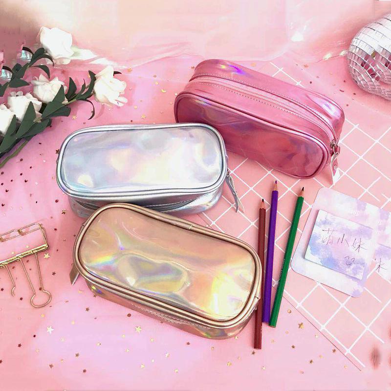 Buy Creative Pencil Case Kawaii Pen Bag Large Capacity Cosmetic Storage ...