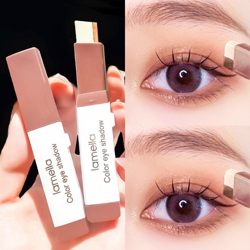 Cheap Two-color eyeshadow stick gradient eye modification eye cosmetics ...