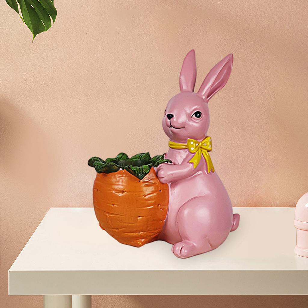 Cheap Cartoon Bunny Pen Holder Rabbit Figurine Storage Box Home ...