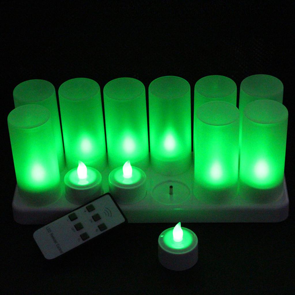 Buy 12Pcs Electronic Charging Party Light Colorful Remote Control LED ...