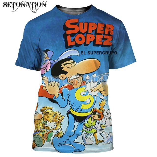 Superlopez ComicPopularity New Fashion Cool 3d Printed T -Shirts Casual ...