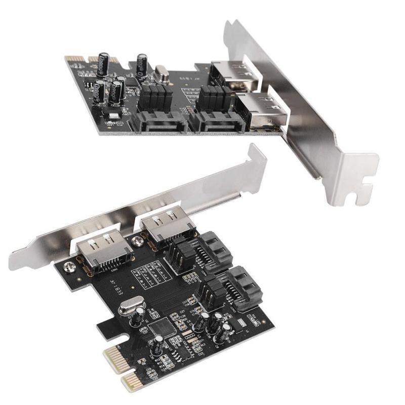 Buy PCI To 4-port Sata/ ESATA 3.0 Riser Card ASM1061 SATA 3.0 PCI To ...