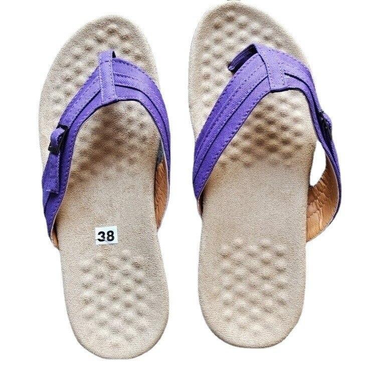 Buy 2021 Summer Women Slippers Flock Flat with Shoes Woman Casual Flip ...