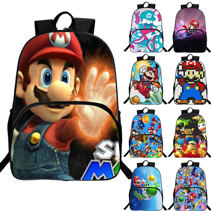 Game Large 16" School Backpack Book Bag Schoolbag Students Travel Bag ...
