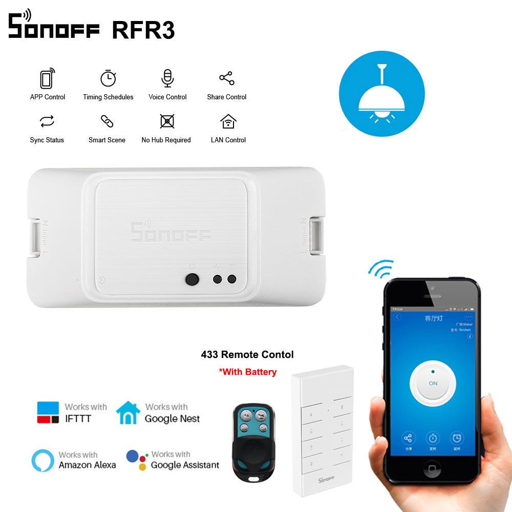 Buy SONOFF RF R3 WiFi Switch,Smart Remote On Off Light Switches Support ...