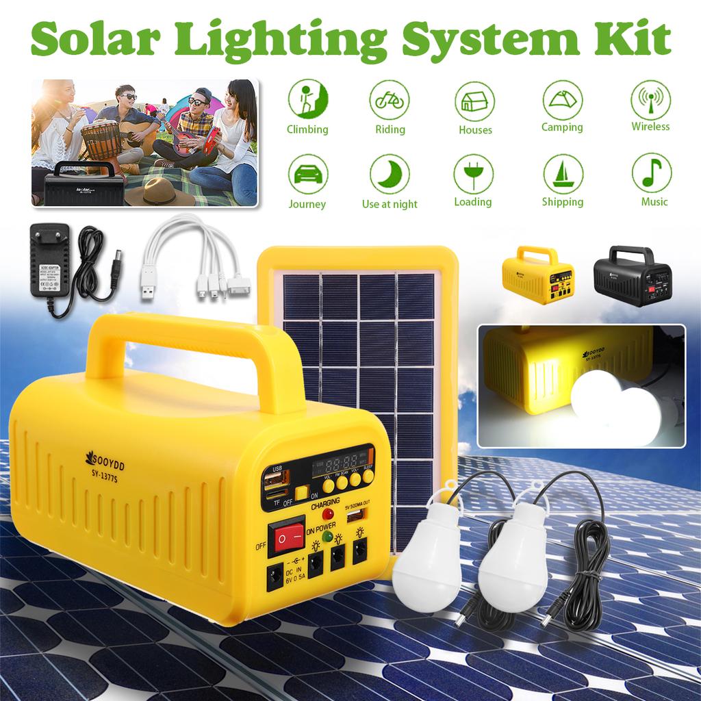Buy 3W Solar Lighting System Generator Panel Power Storage Charger USB ...