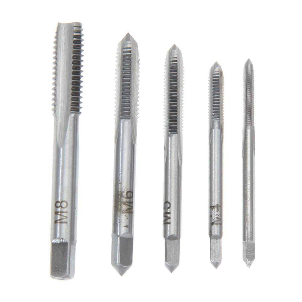 Satın alın 5PCS/Set HSS M3 M4 M5 M6 M8 Machine Spiral Point Straight ...