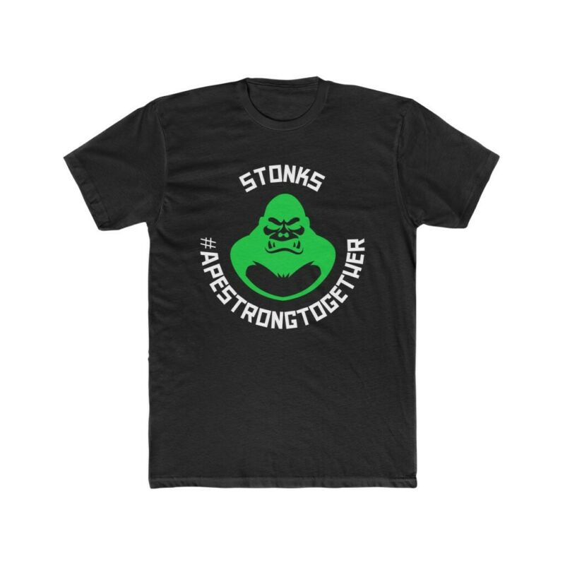 Buy Ape Strong Together Apestrongtogether Mens Cotton Crew Stonks ...