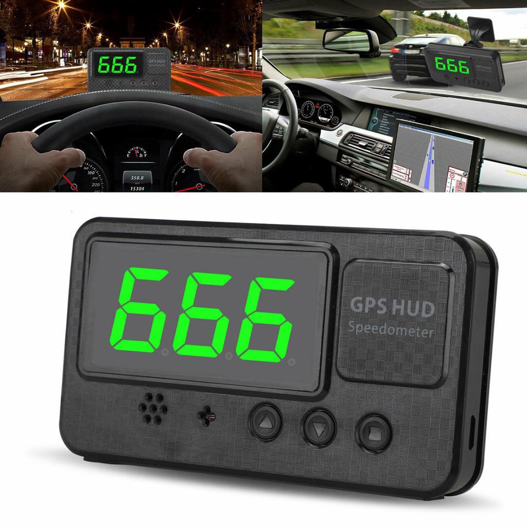 Maijiabao Digital Car GPS Speedometer Head Up Display Overspeed MPH/KM ...
