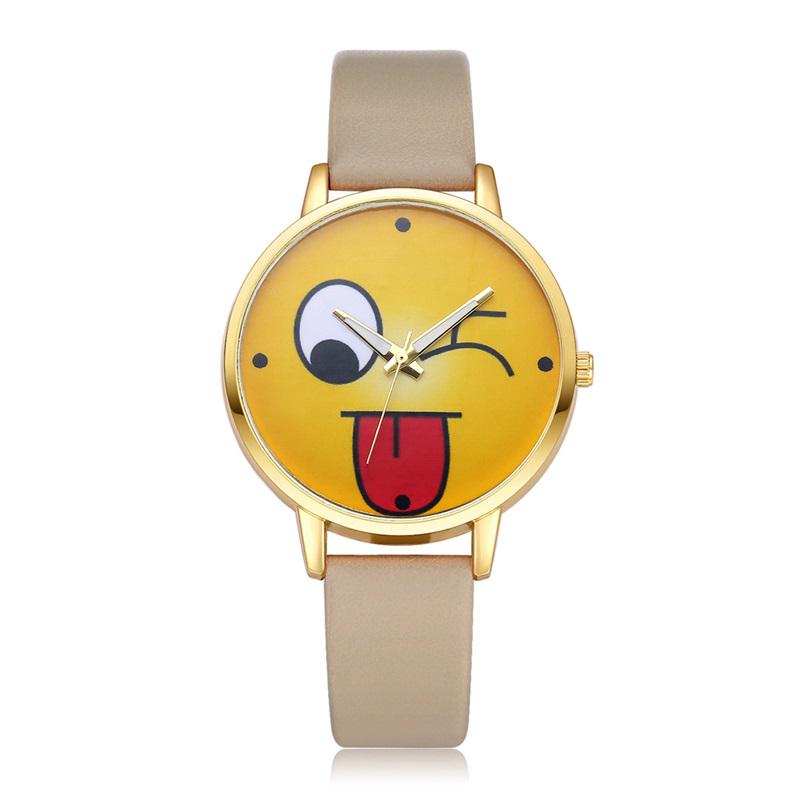 Buy Cute Cartoon Watch Children Watch Naughty Leather Quartz Watch Kids ...