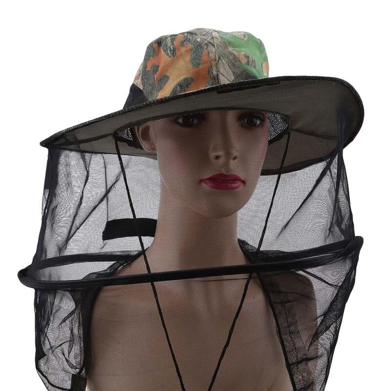 Buy Anti-mosquito Bee Bug Cap Camouflage Mosquito Hat Fisherman Hat ...