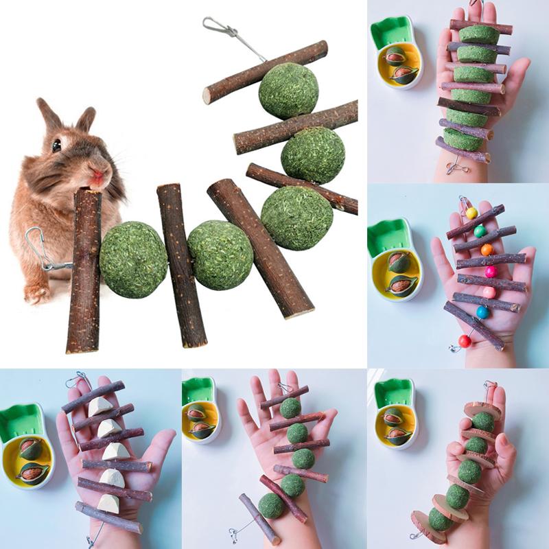Buy 26Styles Rabbit Toys Small Pet Wooden Tooth Grinding Toys Chew Toy ...