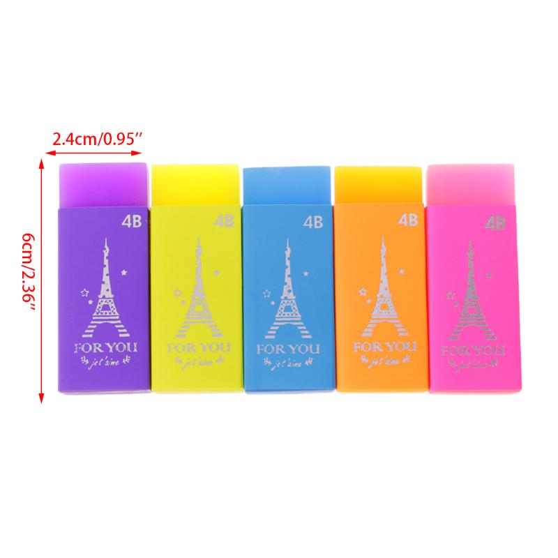 Buy Jelly Color Square Eraser Cartoon Rubber Easy Clean Prizes Gifts ...