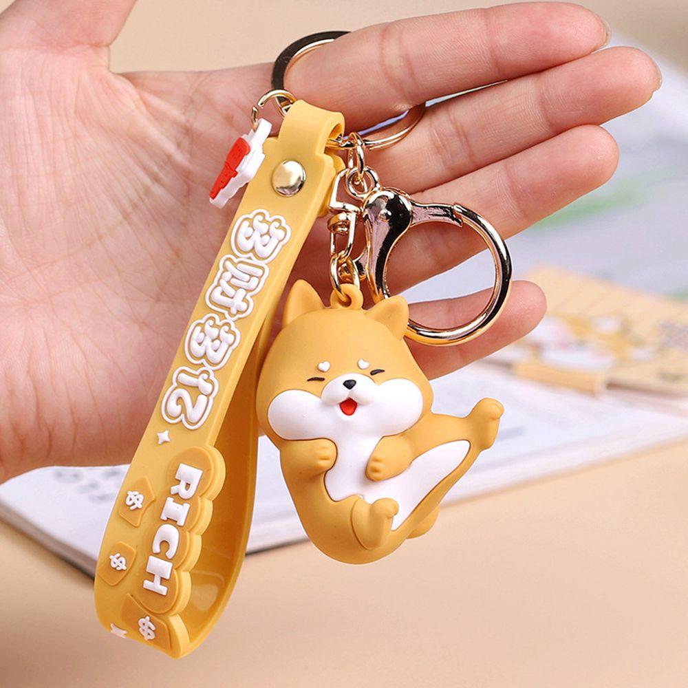 Cartoon Figure Toys Cute Animal Keyring Keychain Pendant Funny Doll ...