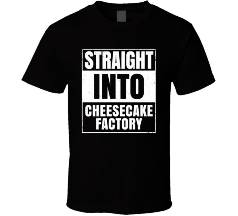 Buy Straight Into The Cheesecake Factory Fast Food Fan Men's Printed ...