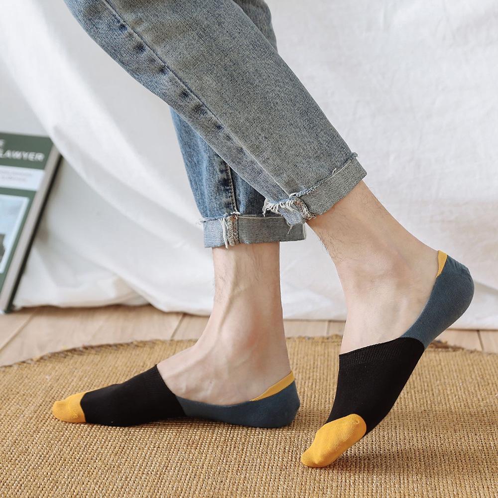 Buy 3 Pairs Low Cut No Show Invisible Cotton Socks For Men Loafer Boat ...