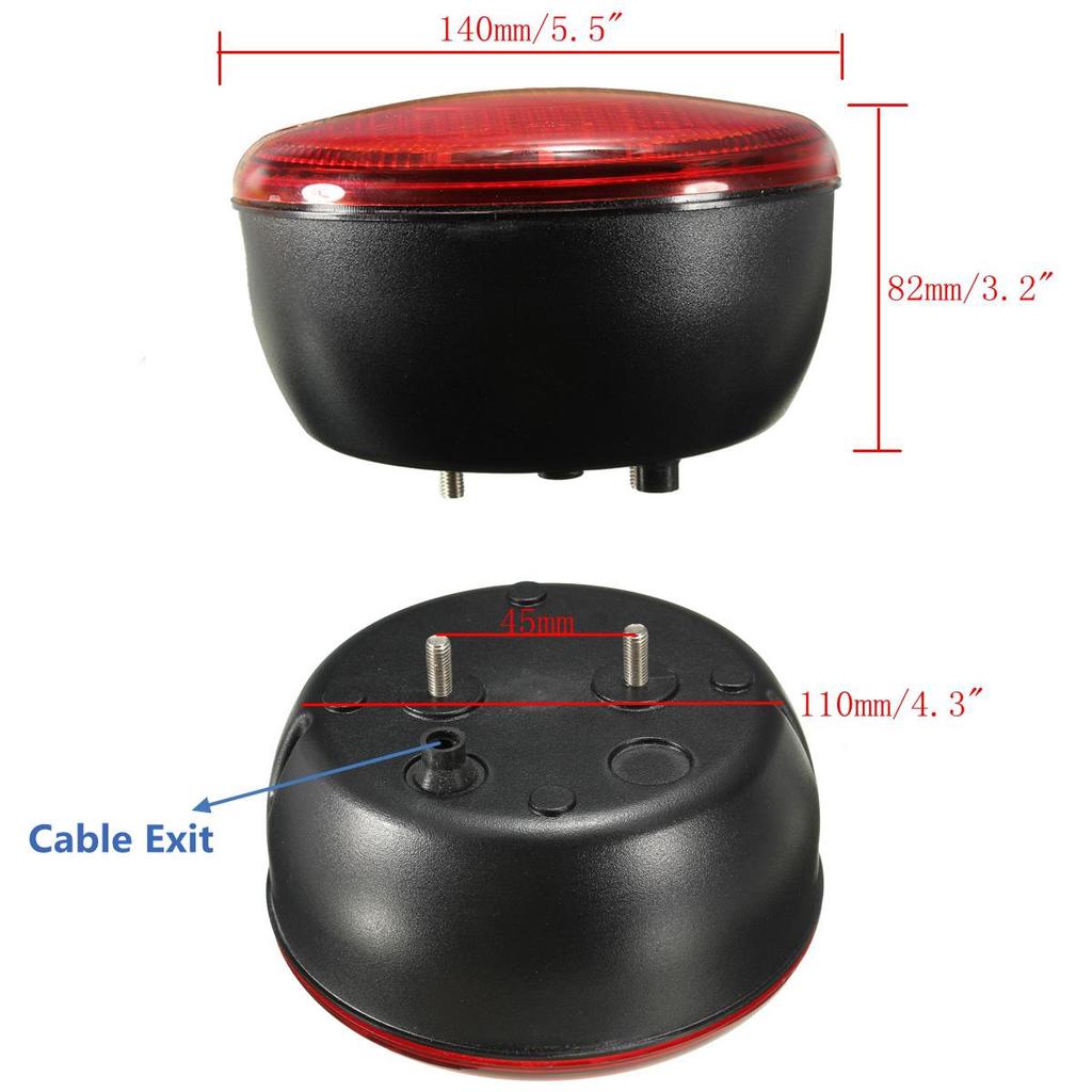 Buy Universal Car LED Rear Light Combination Tail Stop Indicator Round ...