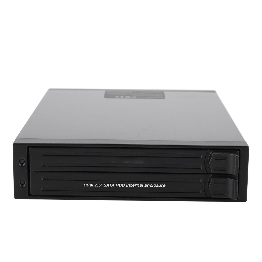 Buy Desktop Internal Dual Bay Mobile Rack Enclosure Case Box For 2.5 ...