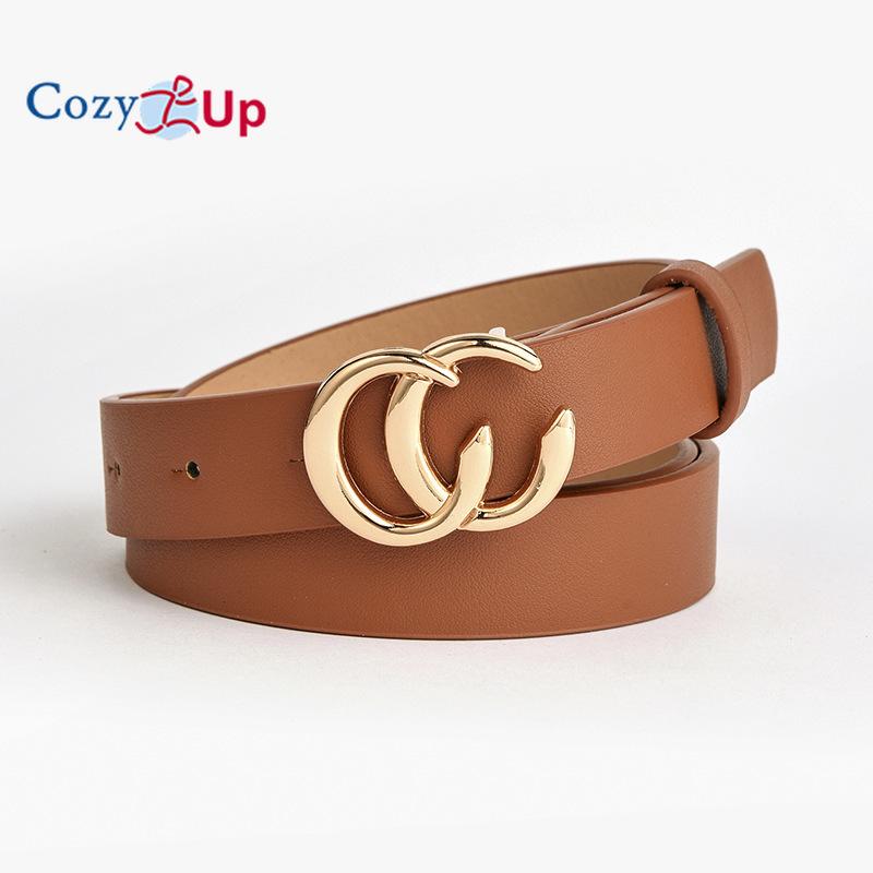 Buy Cozy Up Fashion Double C Belt Student Online Red Couple Casual Belt ...