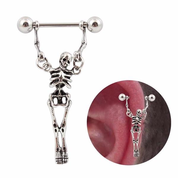 Buy 1 Piece Hypoallergenic Medical Stainless Steel Rod Ear Piercing ...