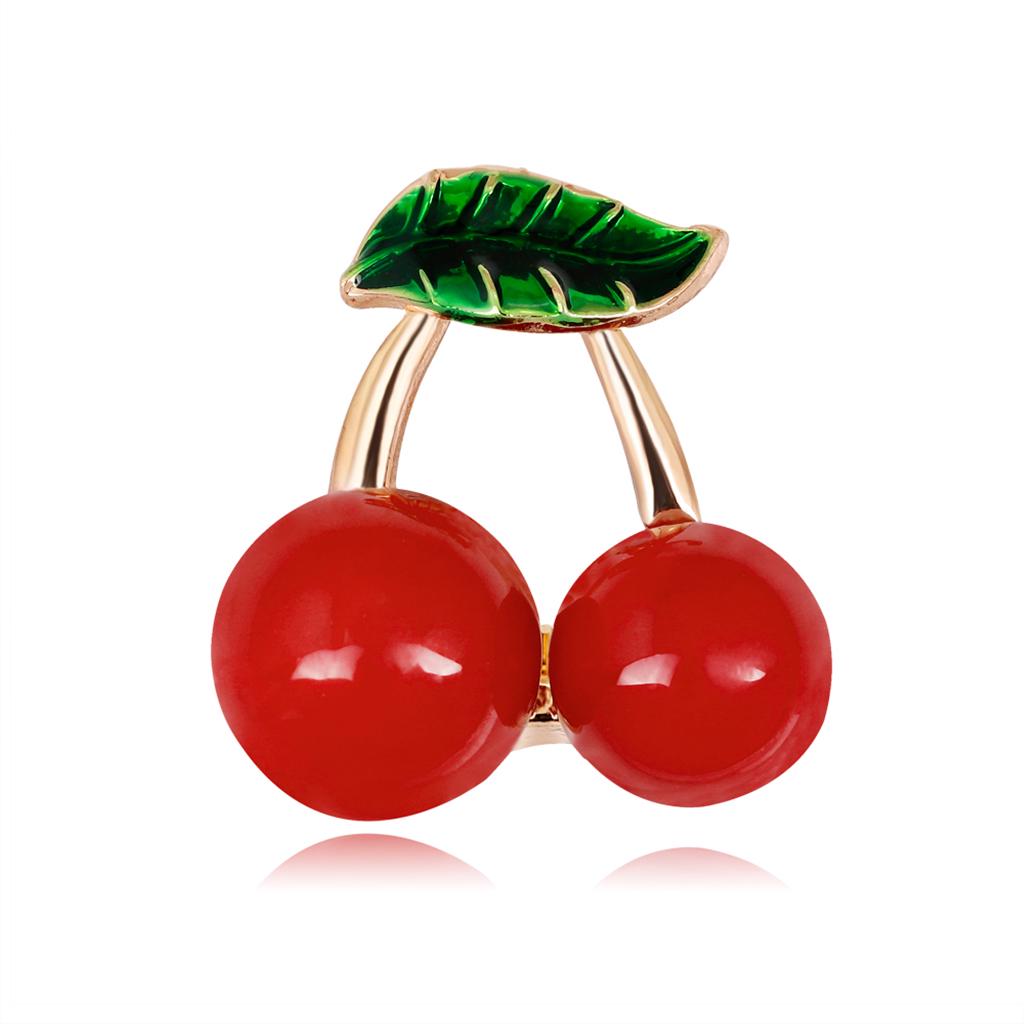 Buy Cute Cherries Brooch Collar Pins Corsage Badges Painting Oil Dress ...