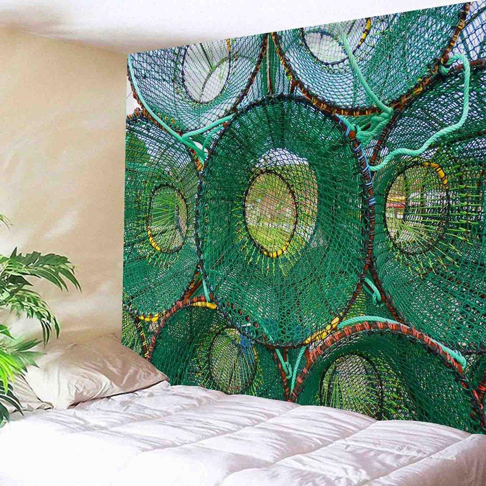 Buy [Limit Discounts]Green fishing net Square 1.5*1.8m Wall Hanging ...