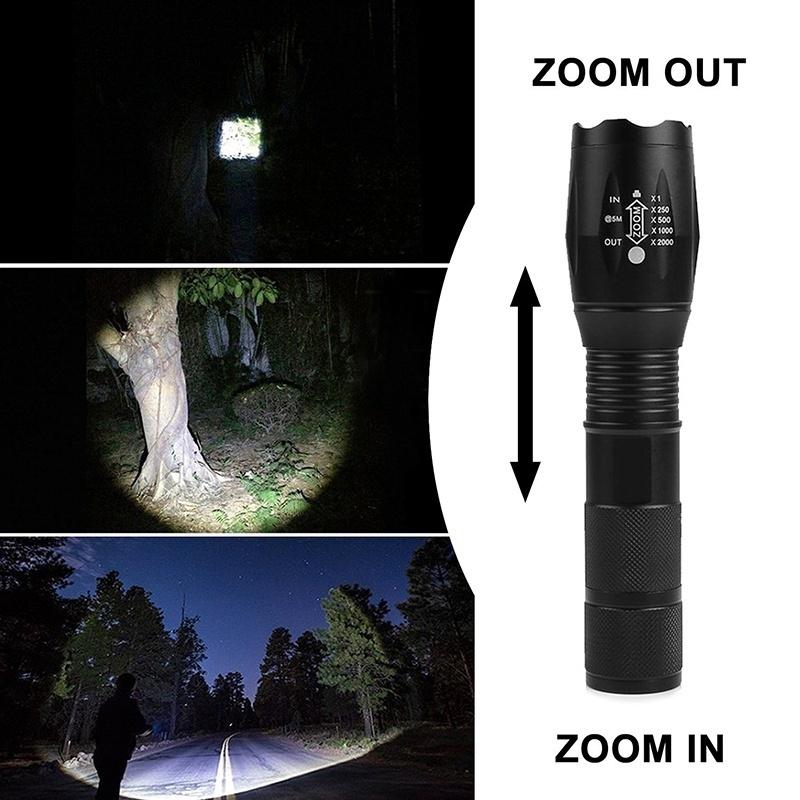 Buy LED Rechargeable Flashlight XML T6 Linterna Torch 18650 Battery Outdoor Camping Bright Led ...