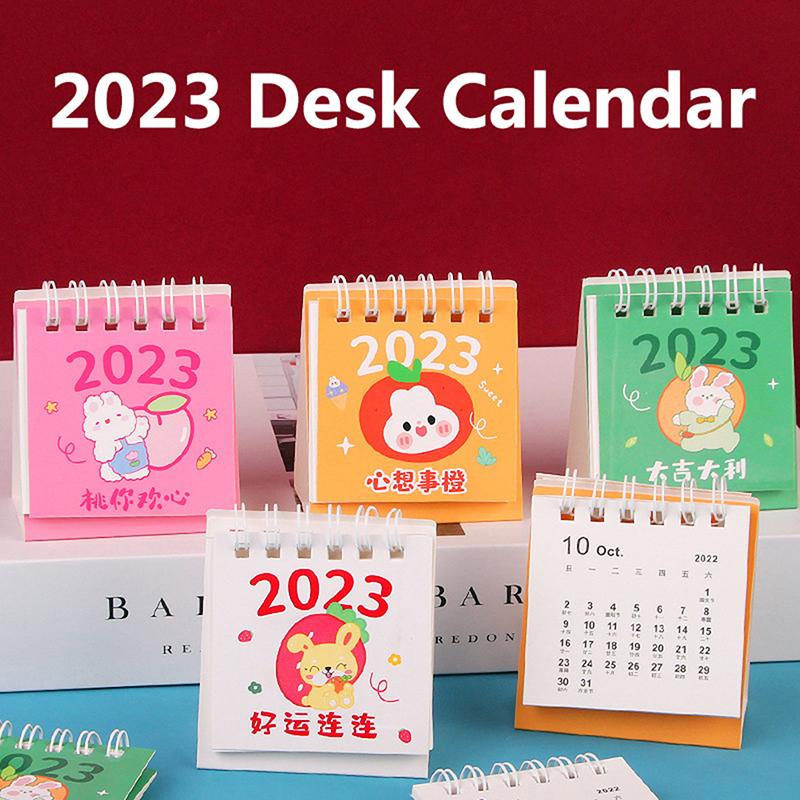 Satın alın 1Pcs 2023 Cartoon Rabbit Desktop Mini Calendar Daily ...
