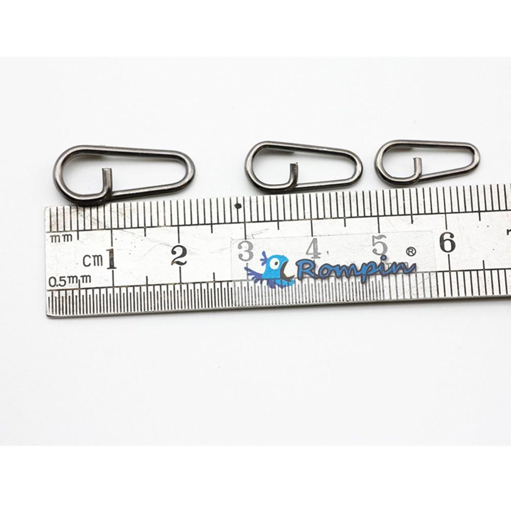 Buy 50pcs/lot Stainless Steel Bent Head Oval Split Rings Loop Lure Assorted Swivel Snap ...