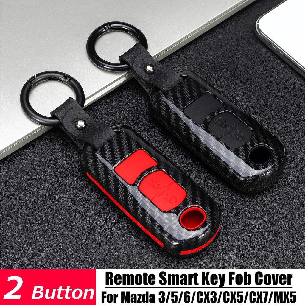 2 Button Car Remote Key Cover Case Shell Fob For Mazda 3 5 6 CX3 CX5 ...