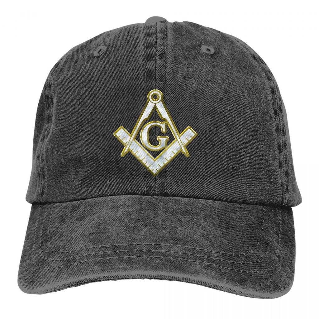 Buy Summer Cap Sun Visor White Gold Hip Hop Caps Freemason Gold Square ...