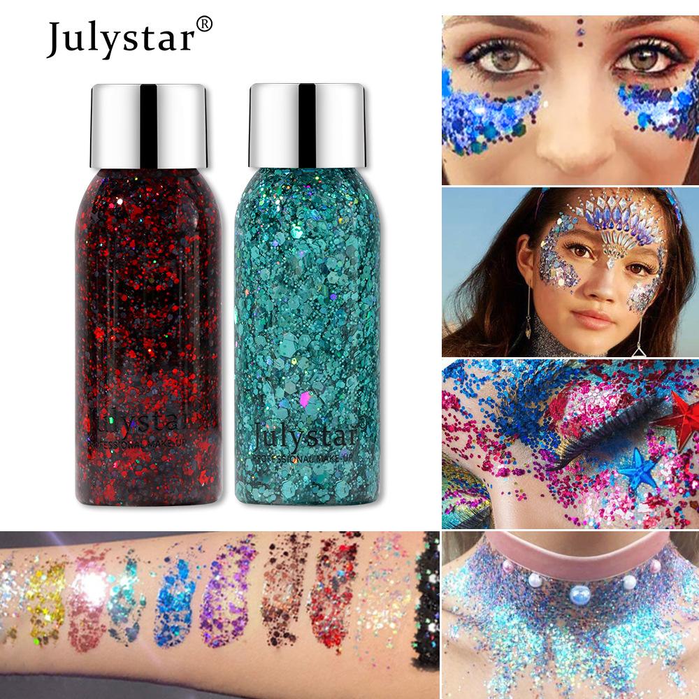 Buy Cosmetic Beauty Liquid Eyeshadow Liquid Stage Makeup Sequin Gel ...