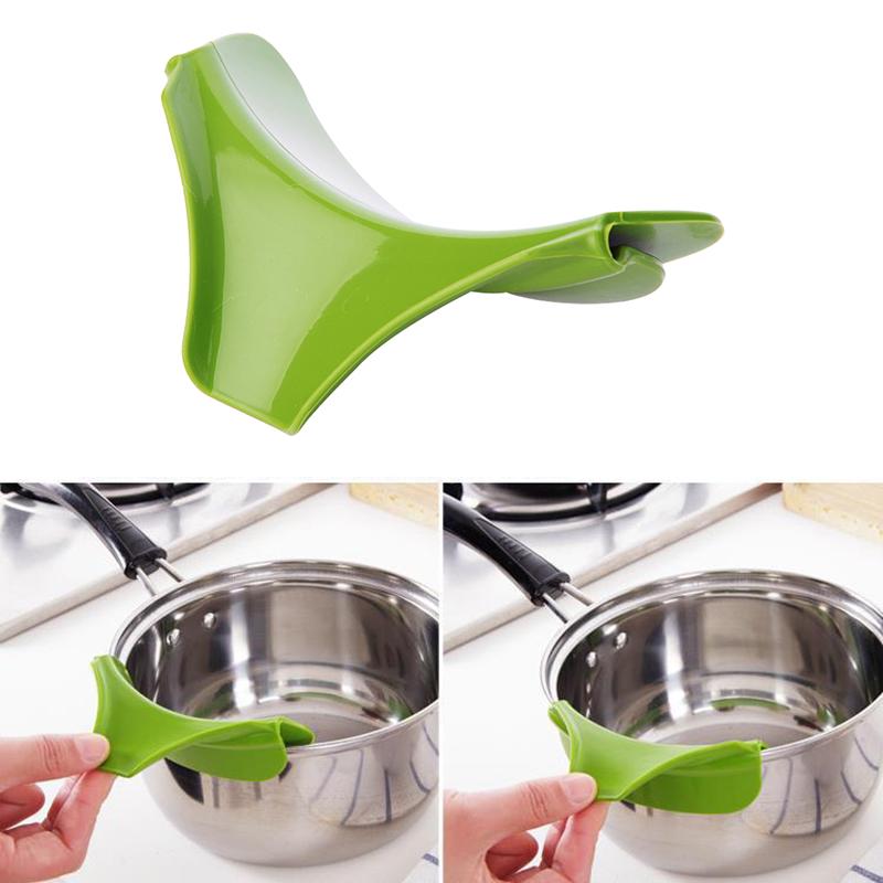 Buy Creative Anti-spill Silicone Soup Spout Funnel Pots Pans Rim Leak ...