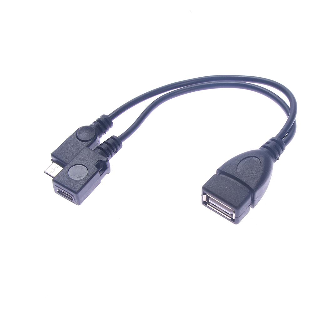 Buy Useful USB Plug Power PC USB Host Micro OTG Cable With Female To ...