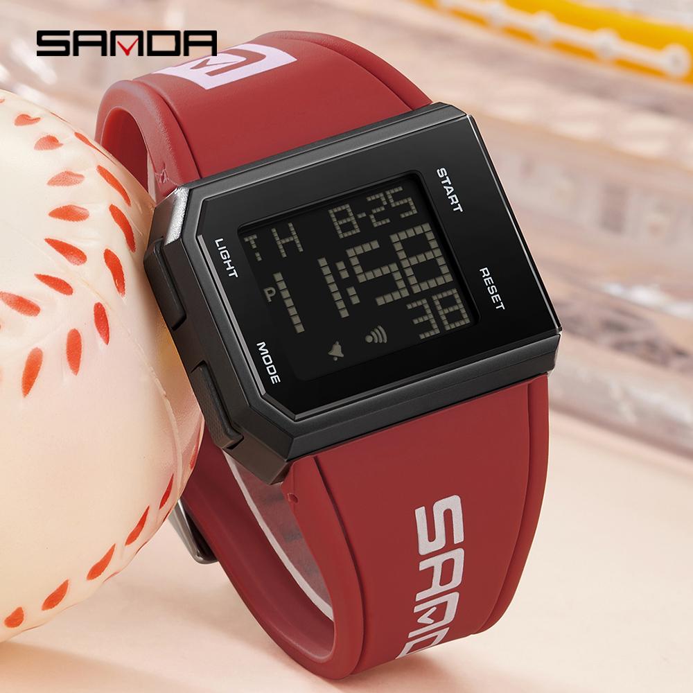 Buy SANDA Top Brand Men's Watches Sports Military LED Digital Watch 30M Waterproof Wristwatch ...
