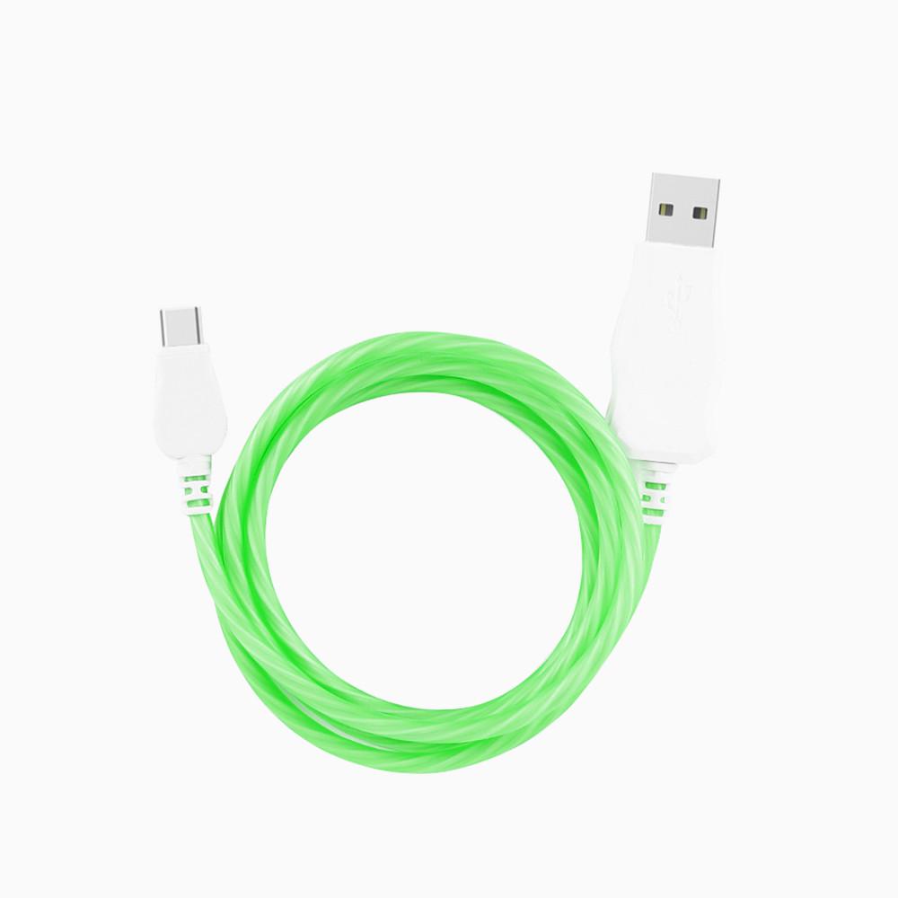 Buy Android Luminous Data Line Flow Illumination Data Cable Supports 2 ...