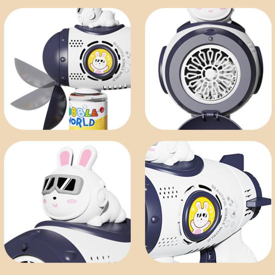 Cheap 85ml Bubble Machine Cool Space Rabbit Soft Lighting Cartoon ...