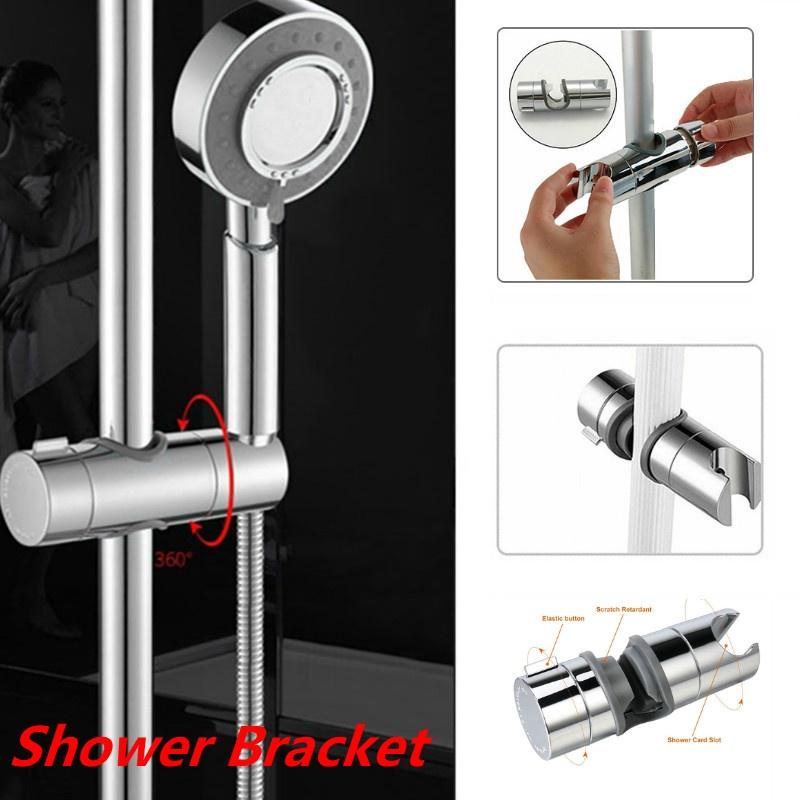 Cheap 19-25mm Chrome Shower Rail Head Slider Holder Adjustable ...
