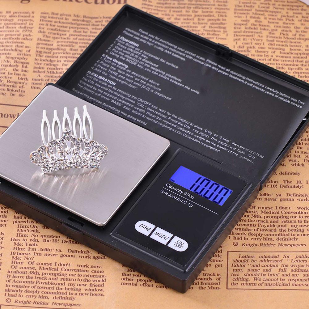 Buy 100g/200g/300g/500g Precision Digital Scales for Gold Jewelry 0.01 Weight Electronic Scale ...
