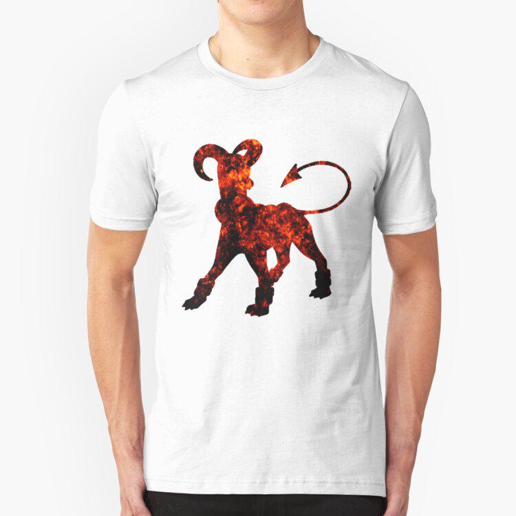 Buy Houndoom Used Overheat T Shirt Summer Men TShirts Shirt Cotton ...