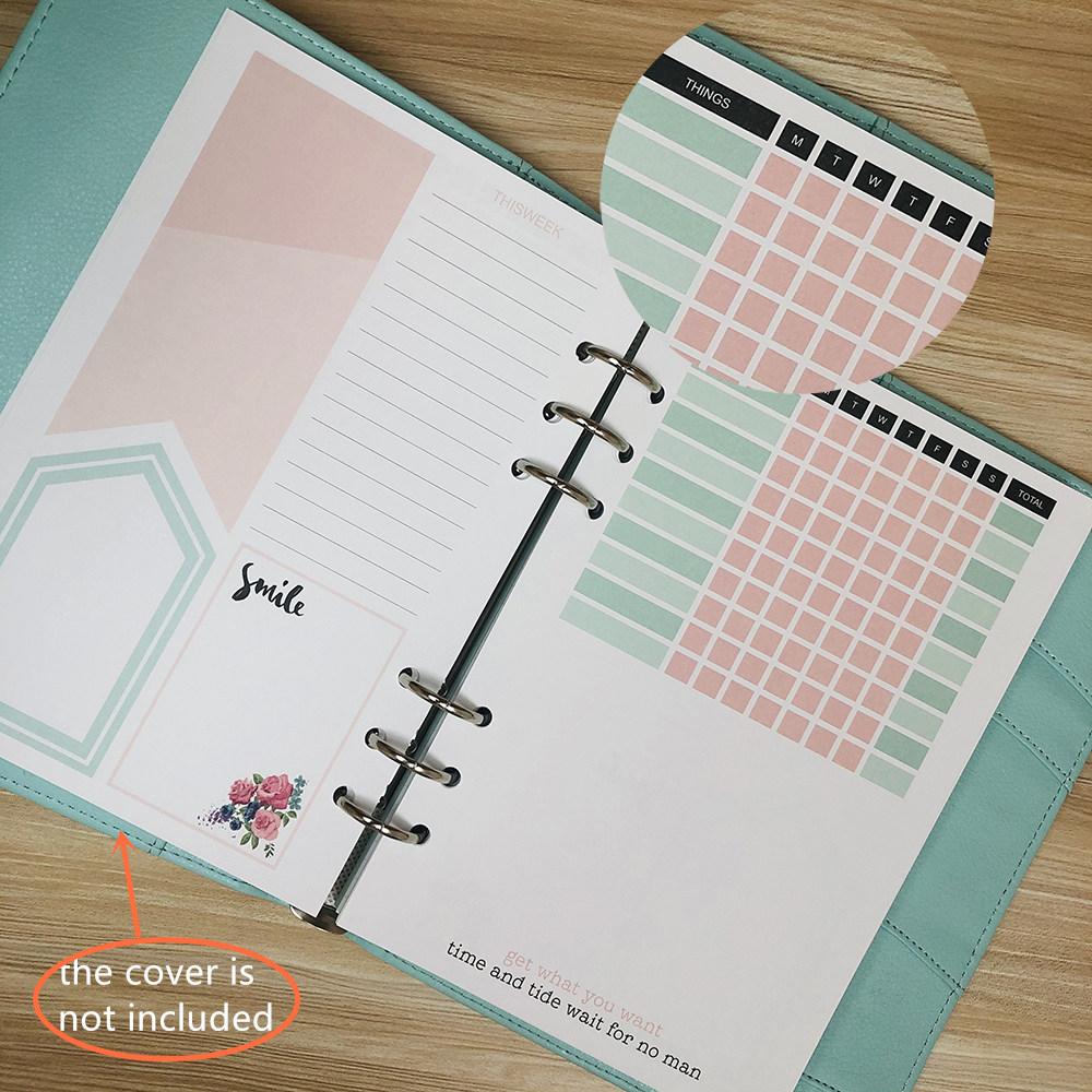 Buy Fromthenon Planner Inserts A5 Spiral Notebooks Refill Filler Paper ...