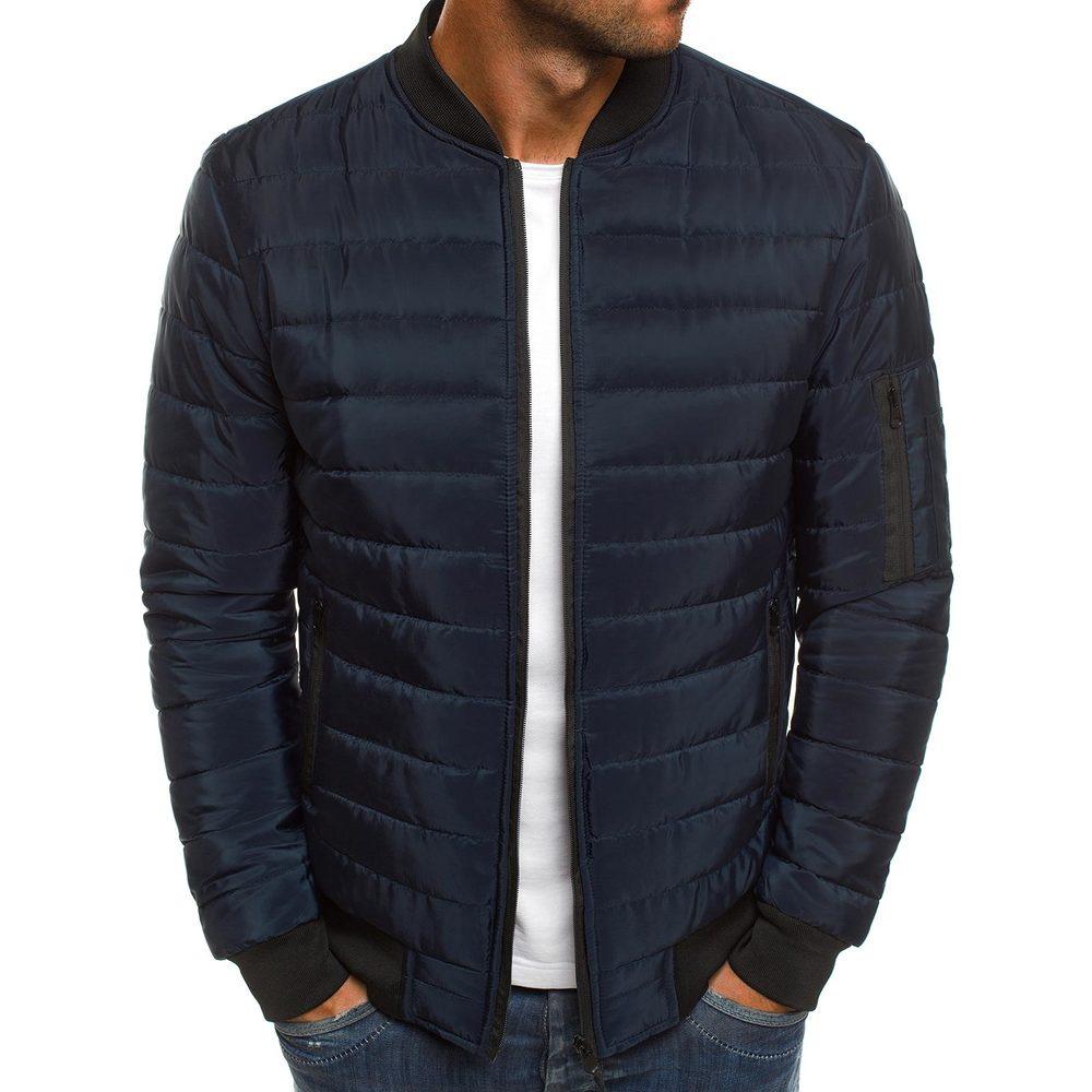 Cheap Solid Color Jacket Cotton-padded Jacket Lingge Stitched Thickened ...